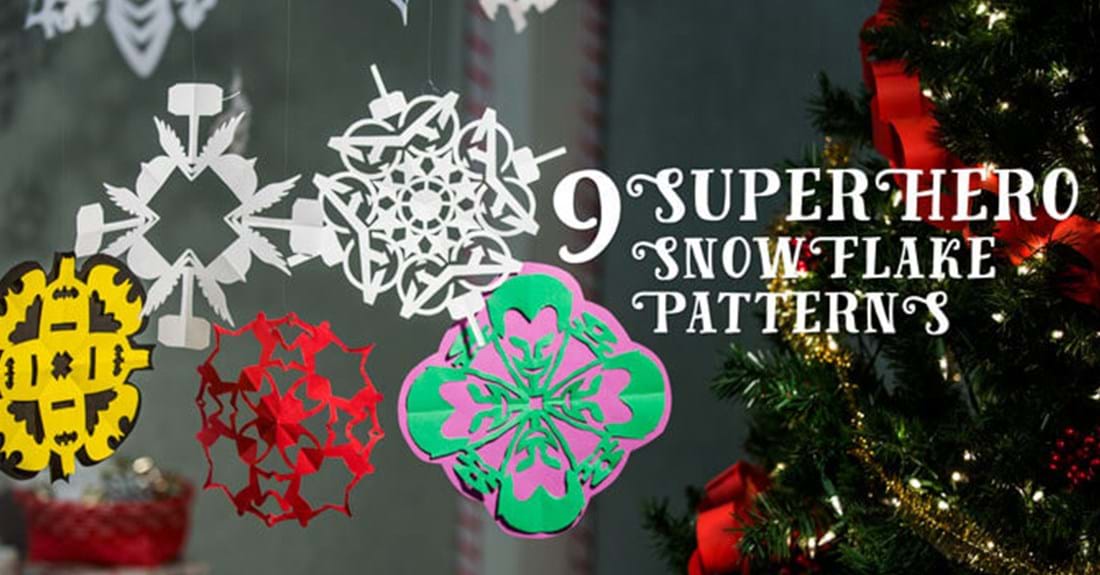 9 Superhero Snowflake Patterns [Printables] - FUN.com Blog
