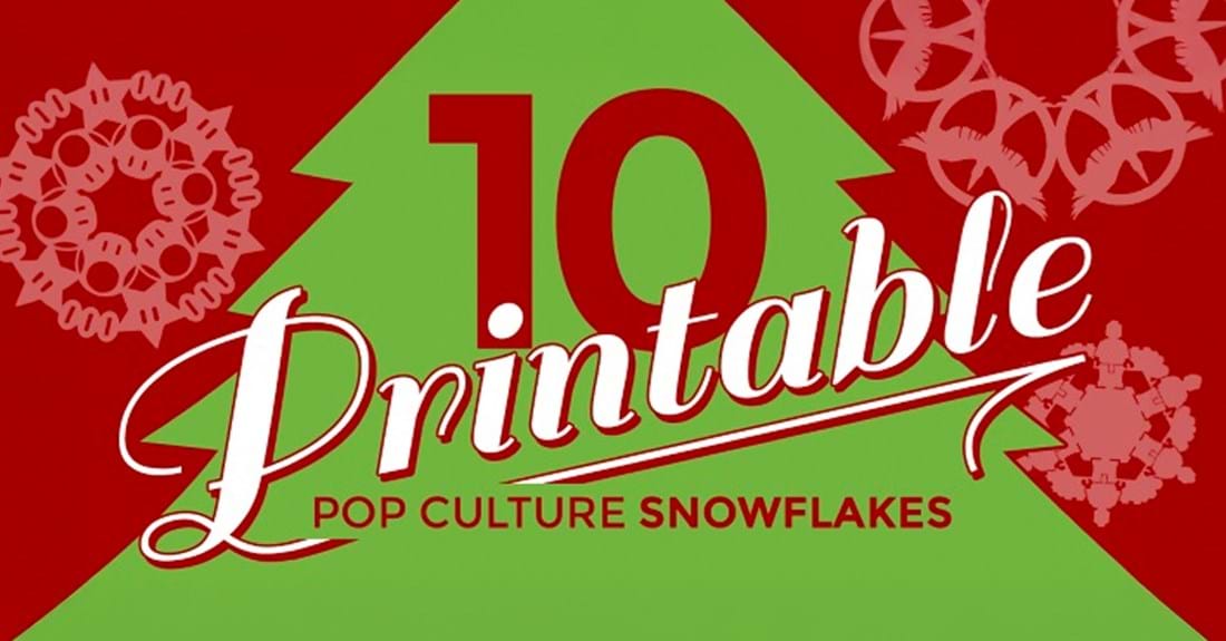 10 Pop Culture Snowflakes [Printables] - FUN.com Blog