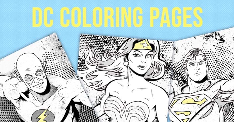 Free DC Comics Coloring Pages [Printables] - FUN.com Blog