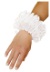 White Ruffle Wrist Cuffs