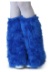 Adult Royal Blue Furry Boot Covers | Costume Accessories