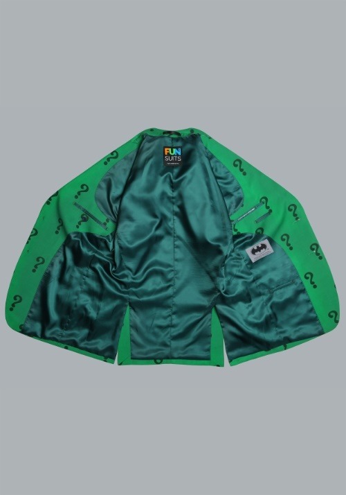 Authentic Riddler Slim Fit Suit Jacket DC Comics