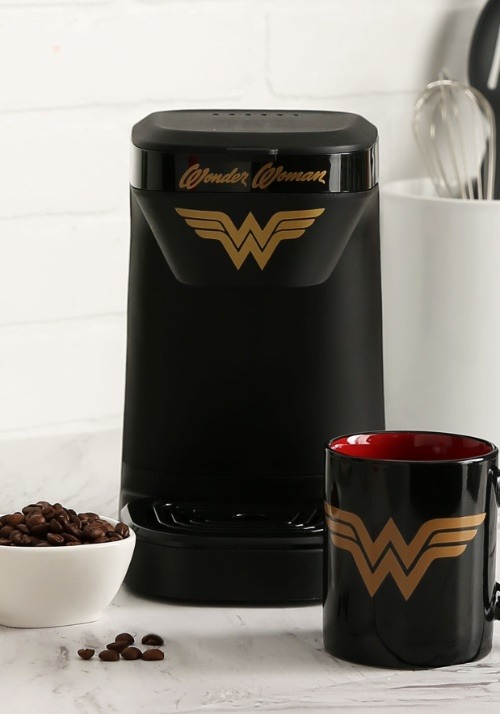 Single Brew Wonder Woman Coffee Maker - $19.99