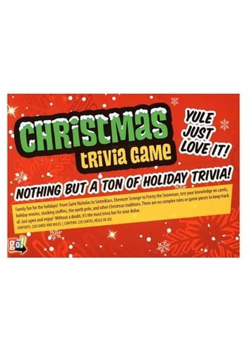 Christmas Holiday Trivia Card Game | Christmas Games