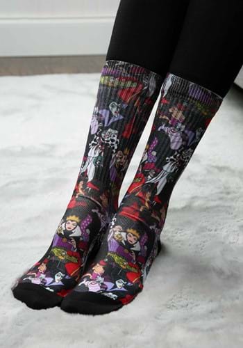 Disney Villains Sublimated Socks for Adults
