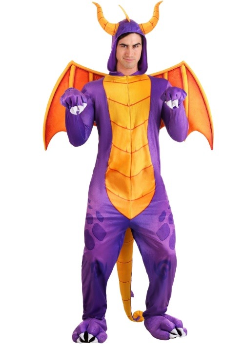 Spyro the Dragon Costume Jumpsuit for Adults