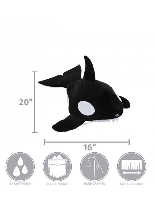 Orca Sprazy Adult Costume Hat