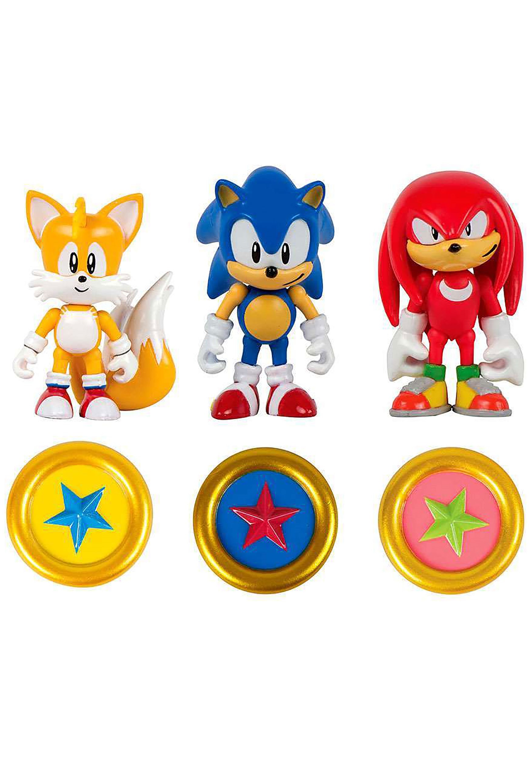 Sonic the Hedgehog 3" Toy Figure 3 Pack w/ Rings