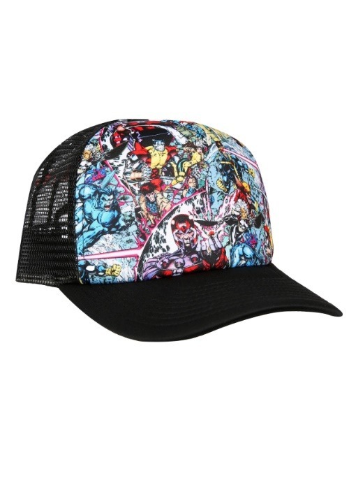 90s Comic Art Trucker Hat X-Mens | Marvel X-Men Hat - $14.99
