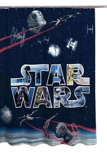 Classic Space Battle Star Wars Shower Curtain