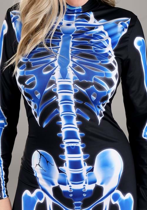 X-Ray Skeleton Jumpsuit Costume for Women