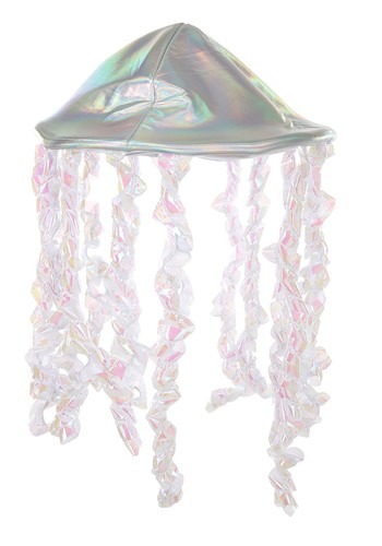 Holographic Plush Jellyfish Hat