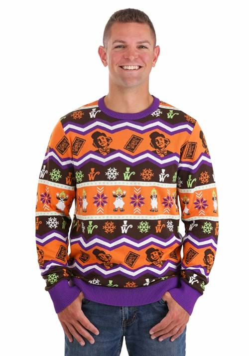 Adult Willy Wonka Ugly Sweater | Willy Wonka Apparel