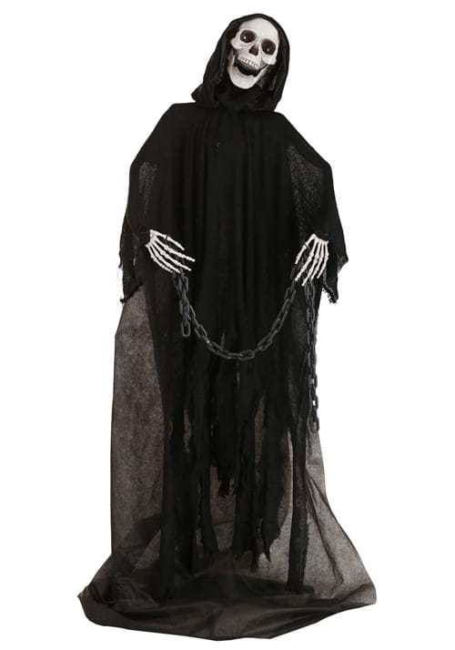 Animated 5FT Light Up Reaper Prop | Skeleton Decorations - $59.99