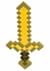 Gold Sword Minecraft Accessory
