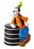 Disney Goofy Cookie Jar with Cookies