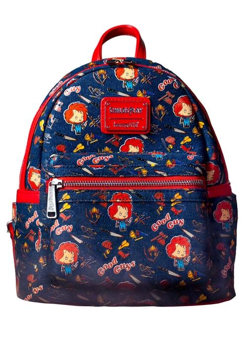 Loungefly Denim AOP Chucky Mini Backpack - $70.00