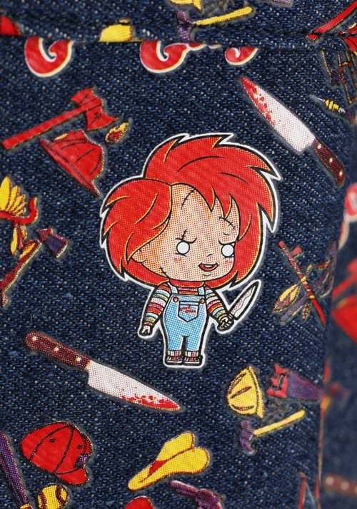Loungefly AOP Chucky Denim Mini Backpack | Chucky Accessories