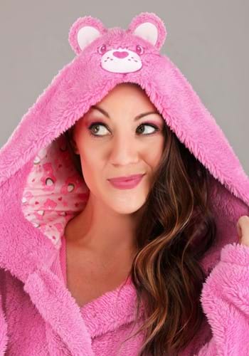 Adult Cheer Bear Hooded Robe | Care Bear Apparel