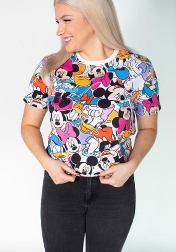Cakeworthy Mickey and Friends Adult AOP T-Shirt | Disney Apparel
