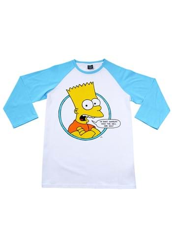 Adult I'm Bart Simpson Raglan Cakeworthy T-Shirt | Simpsons Apparel