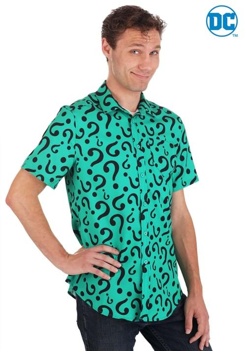 The Riddler Button Up Shirt for Adults