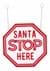 10 inch LED Santa Stop Here Sign | Christmas Decorations