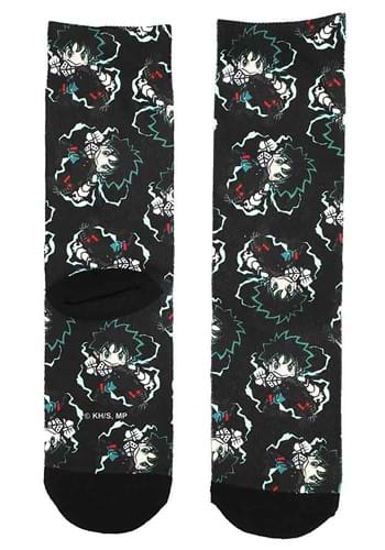 My Hero Academia Sublimated Print 3 Pair Youth Socks