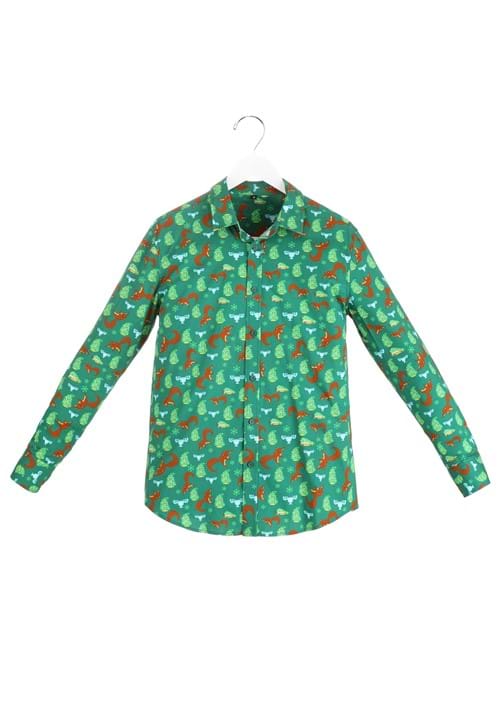 National Lampoons Christmas Vacation Button Up Adult Shirt