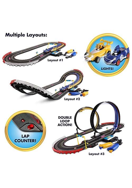 Sonic & Tails Super Loop Slot Car Race Set From NKOK - $64.99