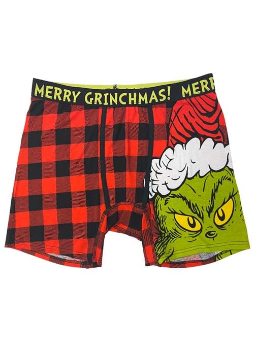 Buffalo Boxer Brief Grinch Santa | Christmas Apparel