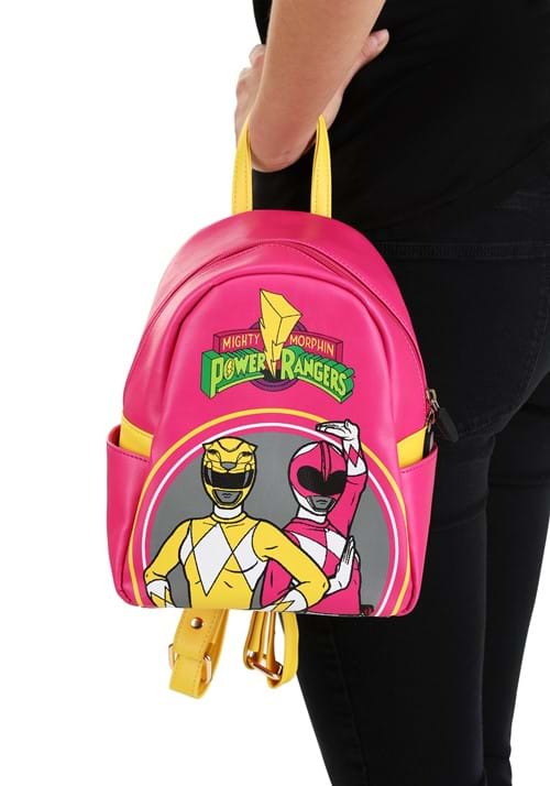 Pink & Yellow Power Rangers Mini Backpack | Power Rangers Accessories ...