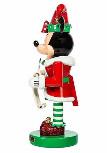 10 Inch Minnie The Elf Nutcracker | Disney Christmas Decorations