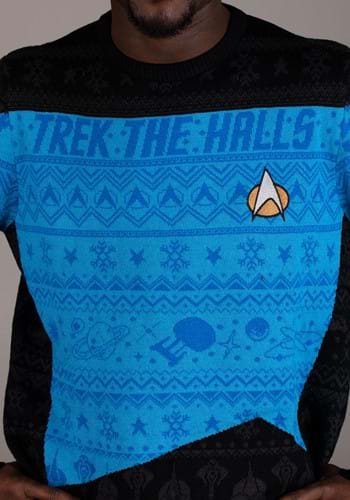 Blue Star Trek Christmas Sweater