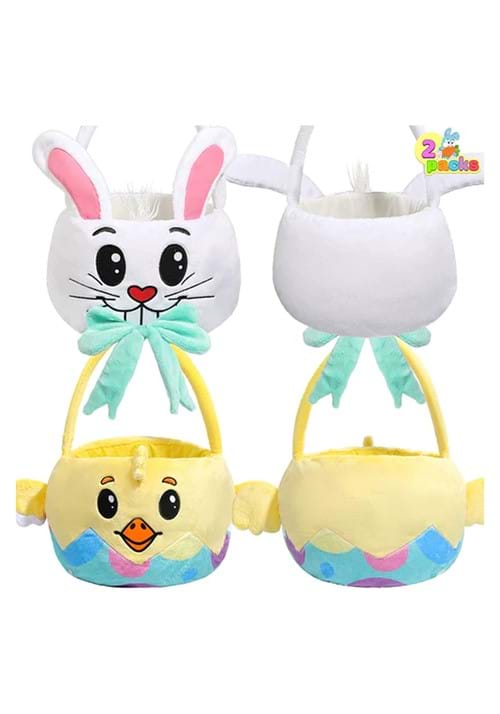 Chicken and Bunny Easter Basket 2-Pack Set | Easter Baskets