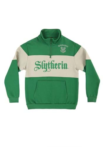 Adult Cakeworthy Slytherin 1/4 Zip Sweater | Harry Potter Apparel