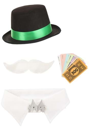 Adult Monopoly Man Costume Accessory Kit | Board Game Costumes