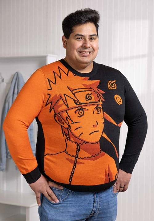 Adult Naruto Uzumaki Jacquard Knit Pre-Pack Sweater