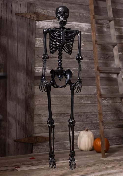 Poseable 5FT Crazy Bones Skeleton in Black Decoration | Skeleton ...