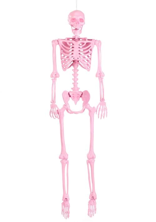 Crazy Bones Poseable Skeleton in Pink Halloween Prop