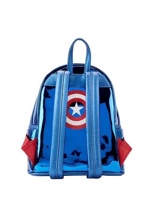 Marvel Shine Captain America Loungefly Mini Backpack - 59% off!