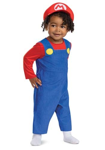 Super Mario Bros Posh Mario Costume for Infants | Video Game Costumes