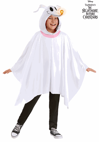 Nightmare Before Christmas Zero Costume Poncho for Kids | Disney Costumes