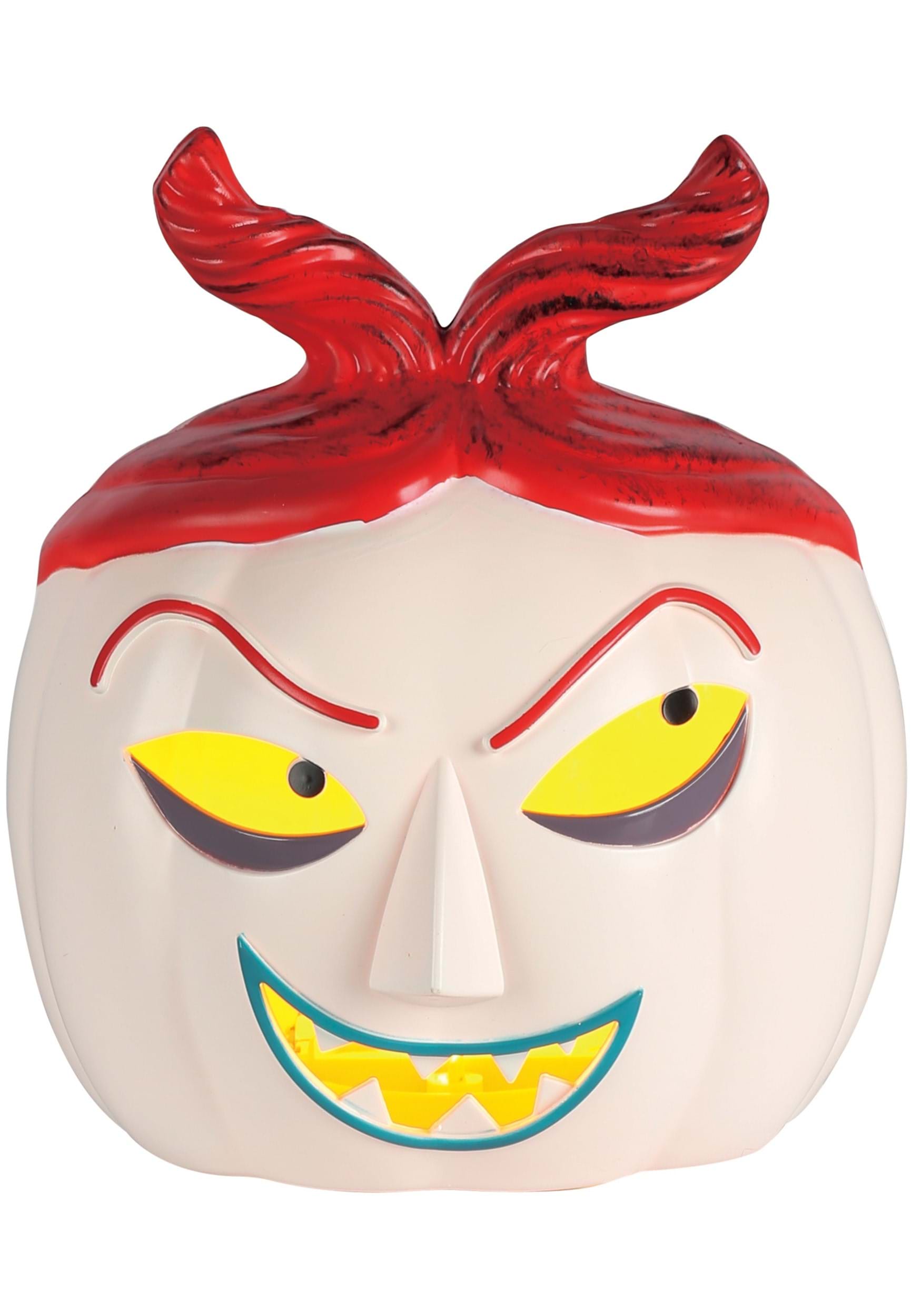 6" Nightmare Before Christmas Lock Light Up Pumpkin Halloween Prop